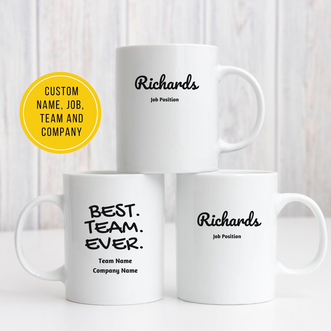 Best Team Ever Custom Mug, Coworker Gift, Employee Christmas Gifts ...