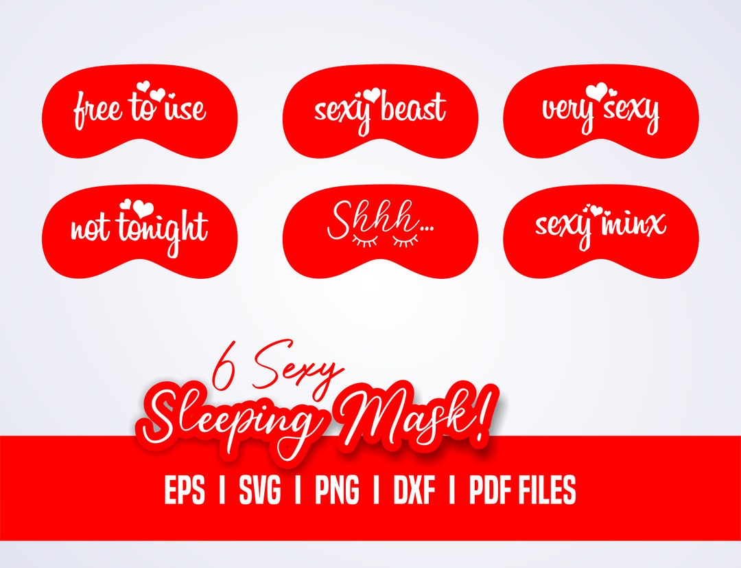 Sexy Sleep Mask Svg Sexy Female Sleep Mask Sleeping Eye - Etsy