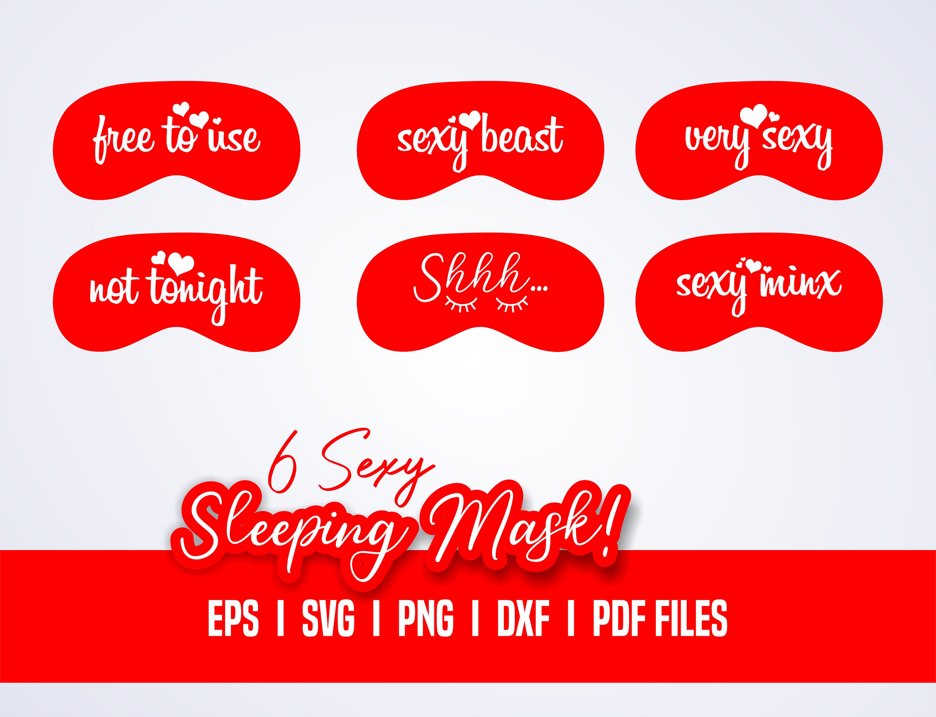 Sexy Sleep Mask Svg Sexy Female Sleep Mask Sleeping Eye Etsy