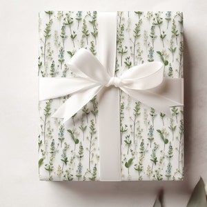 Wrapping Paper Floral Pattern Gift Wrap Spring Wrap Illustration ...