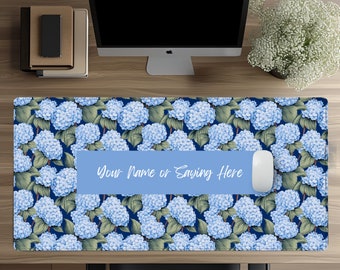 Blue Bow Desk Mat Personalized Pattern Desk Mat Desk Accessory Cute ...