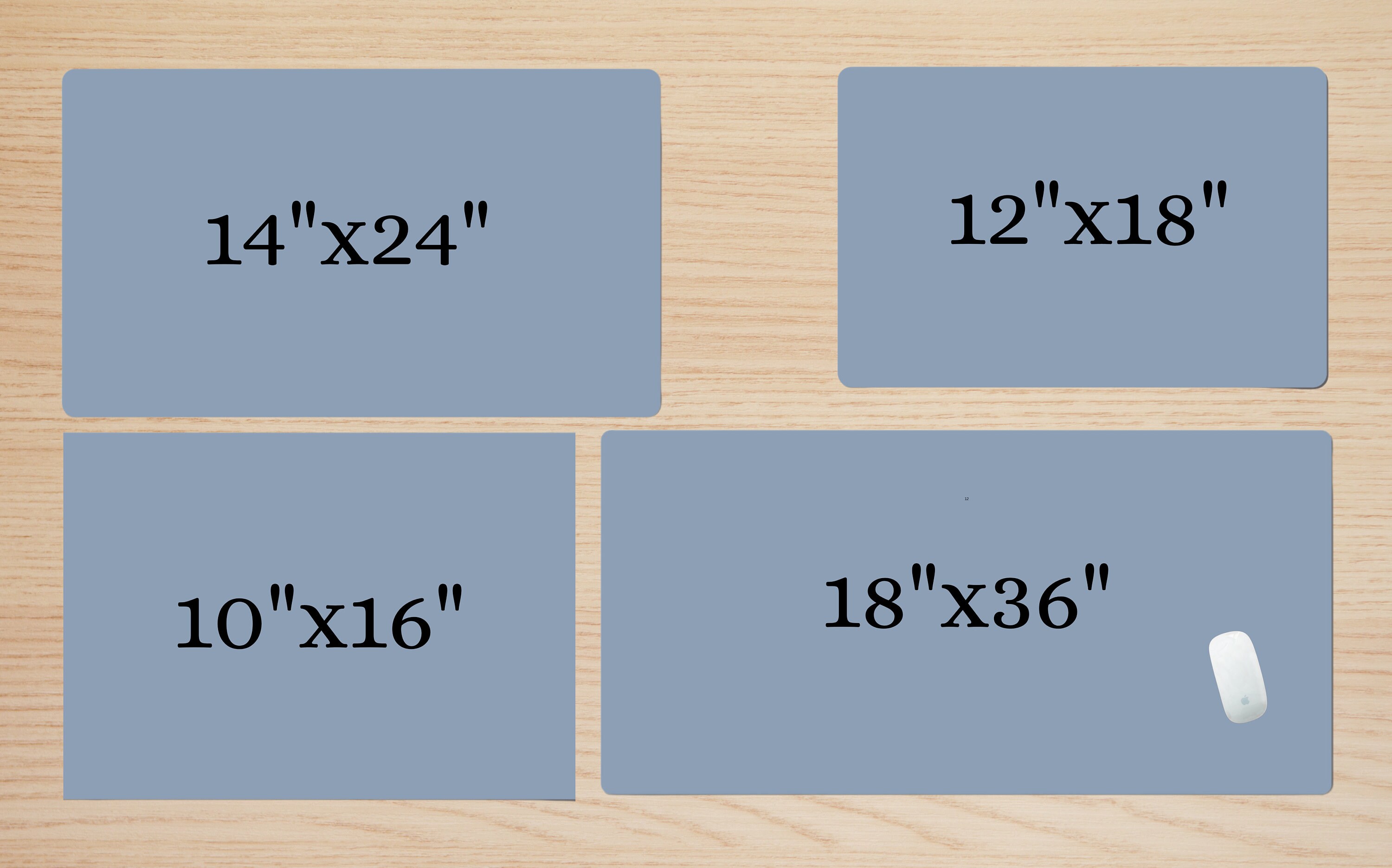 Blue Bow Desk Mat Personalized Pattern Desk Mat Desk Accessory Cute ...