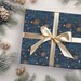 Modern Christmas Star Wrapping Paper: Blue star Wrap Xmas - Etsy