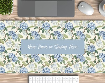 Blue Bow Desk Mat Personalized Pattern Desk Mat Desk Accessory Cute ...