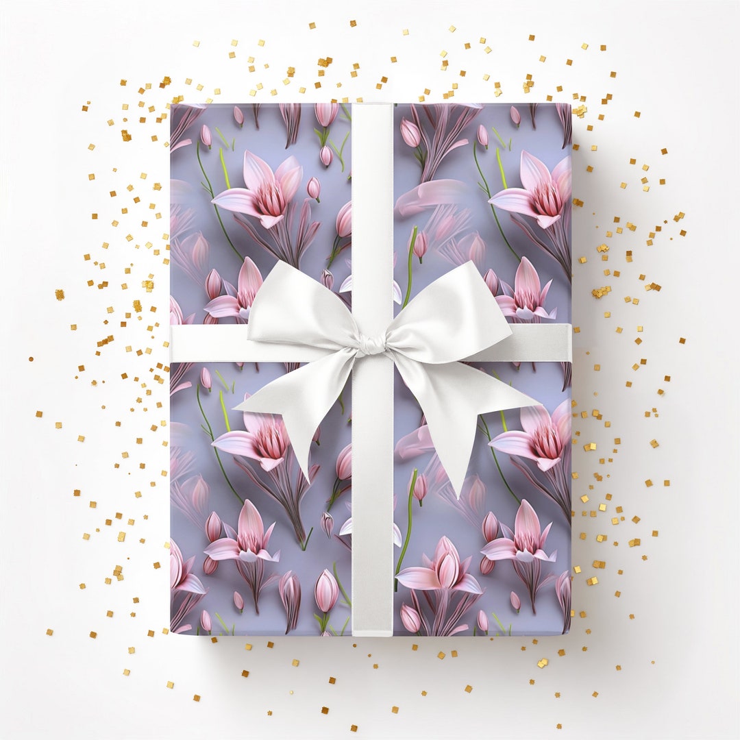 Floral Wrapping Paper Gift Wrap Spring Wrap Illustration Colorful Wrap ...