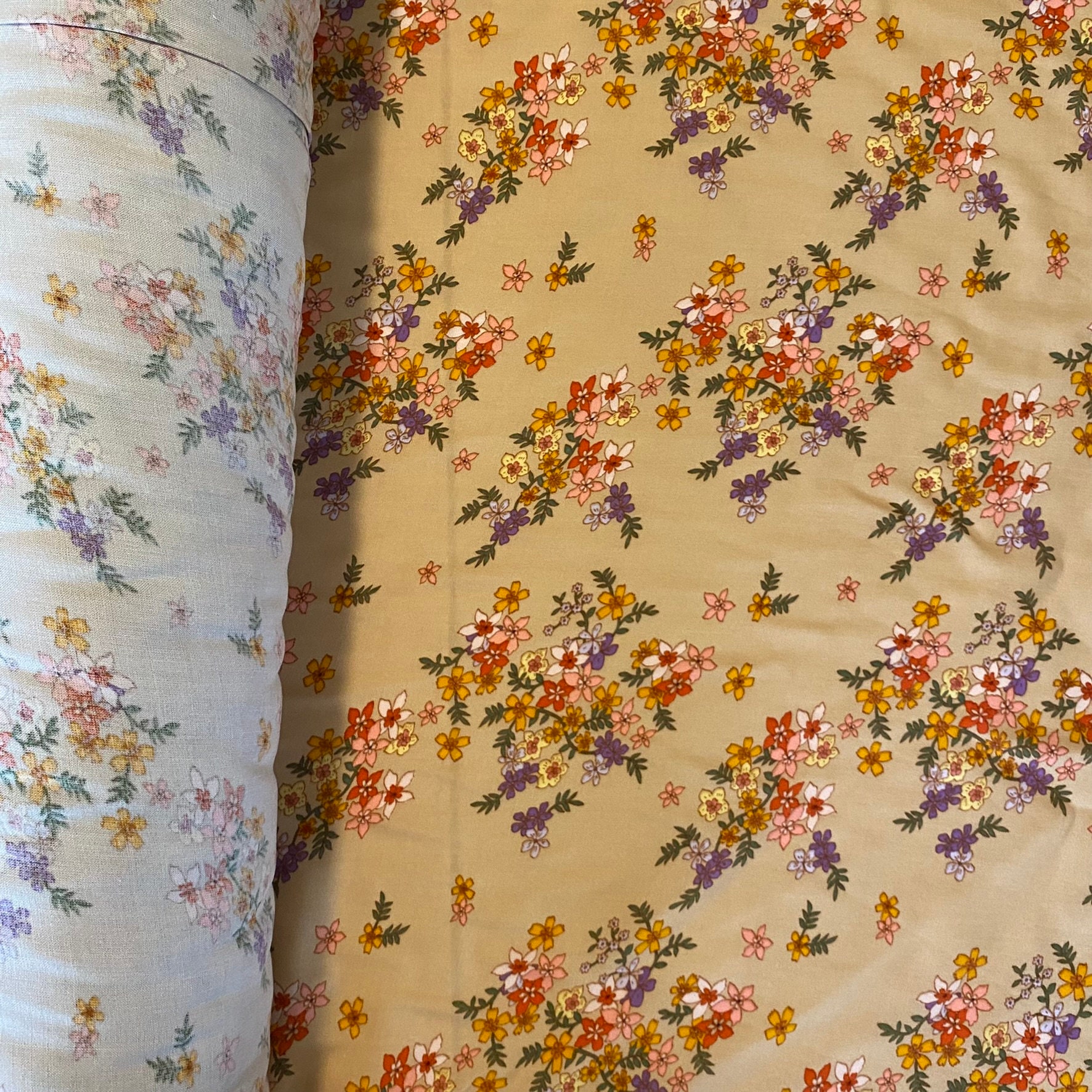 Floral Printed Rayon Challis Woven by the Yard - Etsy