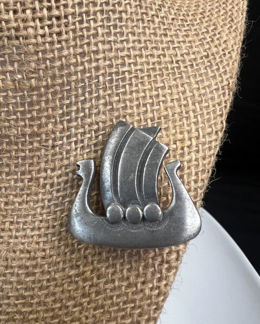 Vintage R Tennesmed Sweden Brooch Pin Viking Ship Pewter 1970s - Etsy