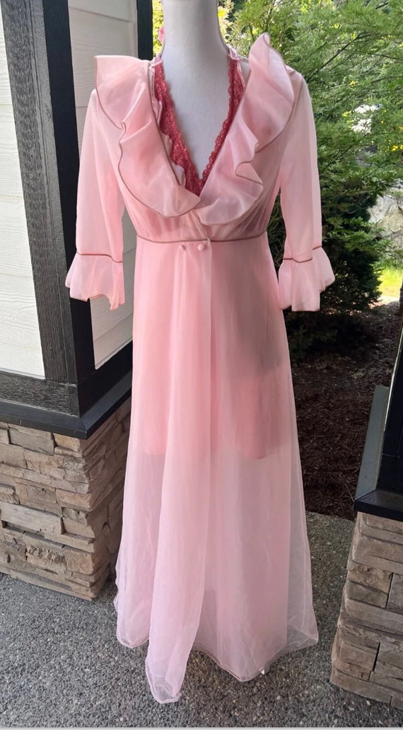 vintage sheer nightgown robe - Gem