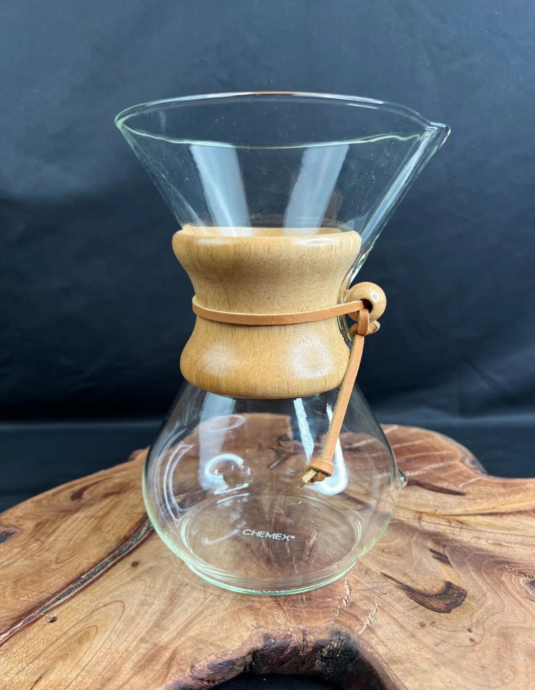 VTG Chemex Germany Hand Blown Glass Pour Over Coffee Pot Carafe Brewer ...