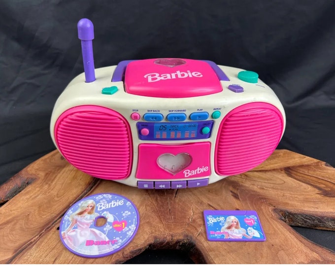 Barbie Dance With Me Talking Boombox 1998 BE-160 W/ 1 Disc & 1 Tape - Etsy