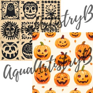 Halloween Digital Paper | Digital Download | Halloween Background ...