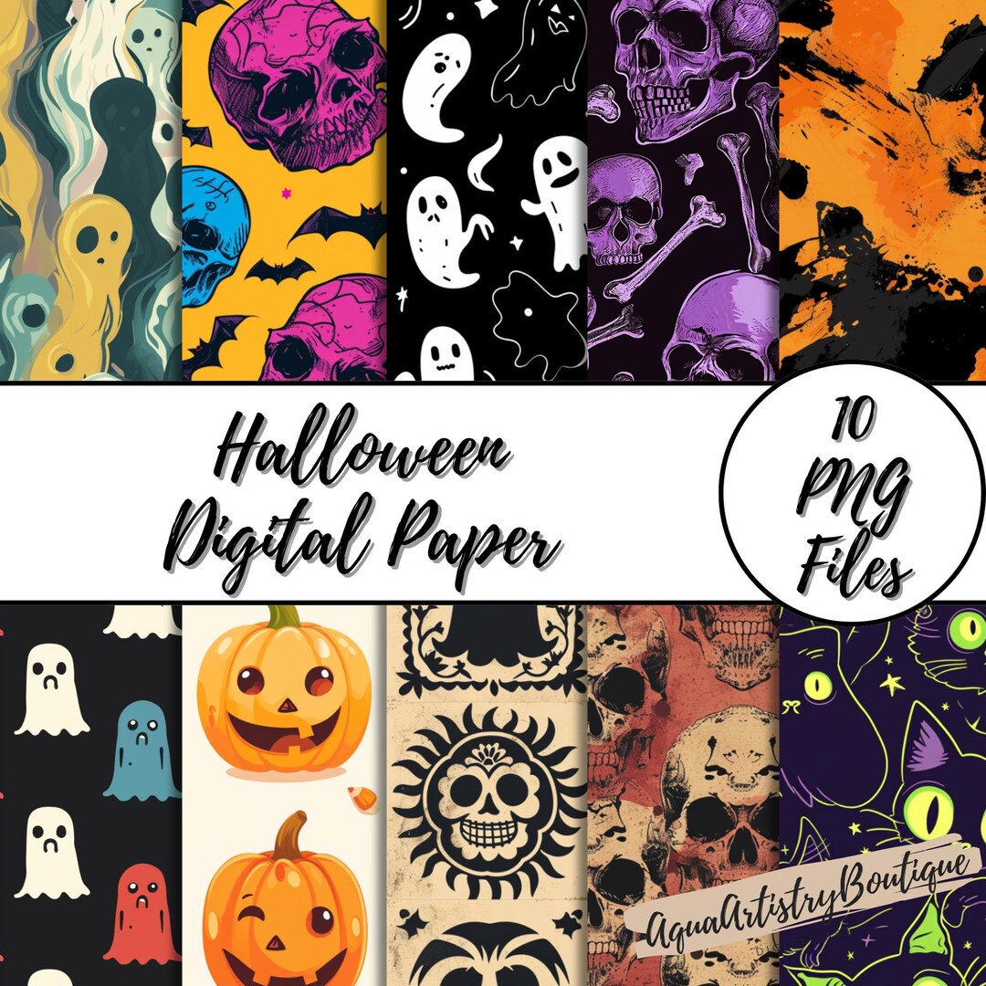 Halloween Digital Paper | Digital Download | Halloween Background ...