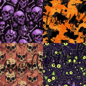 Halloween Digital Paper | Digital Download | Halloween Background ...