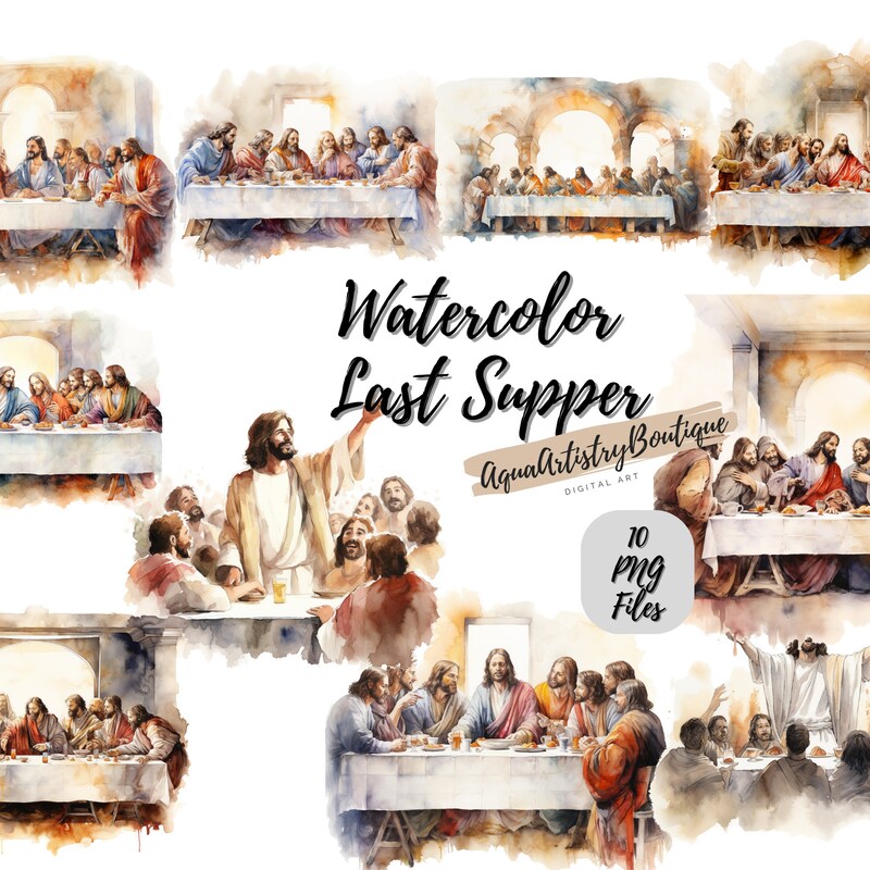 Last Supper Clipart - Etsy