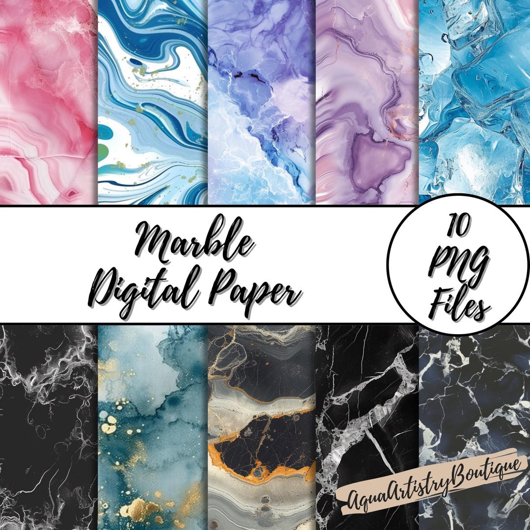 Marble Digital Paper | Digital Download | Glitter Marble Digital Paper ...