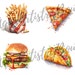 Watercolor Fast Food | Digital Download | Wall Art | Watercolor Clipart ...