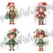 Watercolor Christmas Elf | Digital Download | Wall Art | Watercolor ...