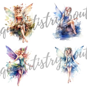 Watercolor Magic Fairy | Digital Download | Wall Art | Watercolor ...