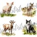 Watercolor Farm Animals Digital Download Wall Art Watercolor Clipart ...