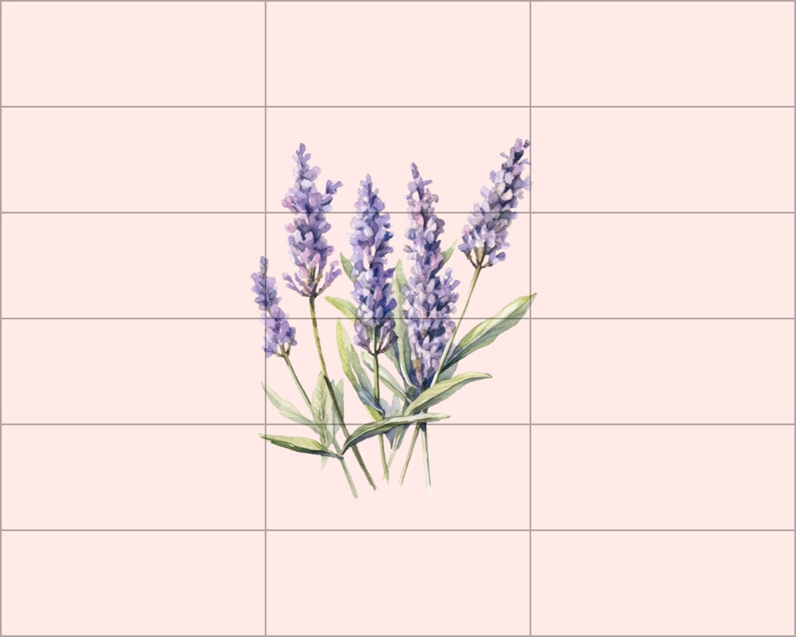 Watercolor Levander Digital Download Wall Art Watercolor - Etsy