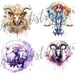 Watercolor Zodiac Signs Digital Download Wall Art Watercolor Clipart ...