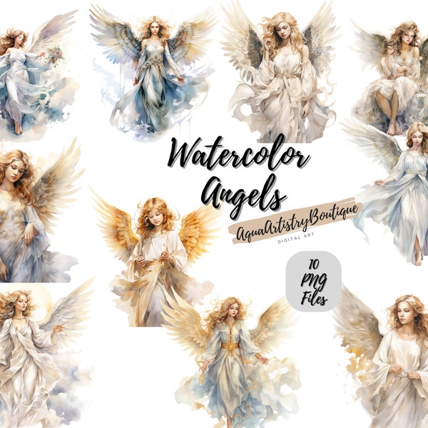 Watercolor Angel - Etsy