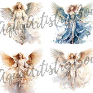 Watercolor Angel | Digital Download | Wall Art | Watercolor Clipart ...