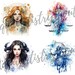 Watercolor Zodiac Signs Digital Download Wall Art Watercolor Clipart ...