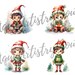 Watercolor Christmas Elf | Digital Download | Wall Art | Watercolor ...