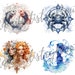 Watercolor Zodiac Signs Digital Download Wall Art Watercolor Clipart ...