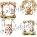 Watercolor Baby Animals on Swings | Digital Download | Wall Art ...