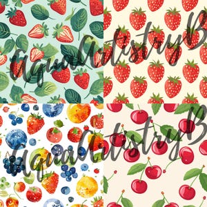 Fruit Digital Paper | Digital Download | Food Digital Paper | Fruit ...