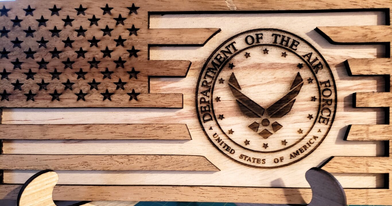 Laser Engraved Military Flags - Etsy