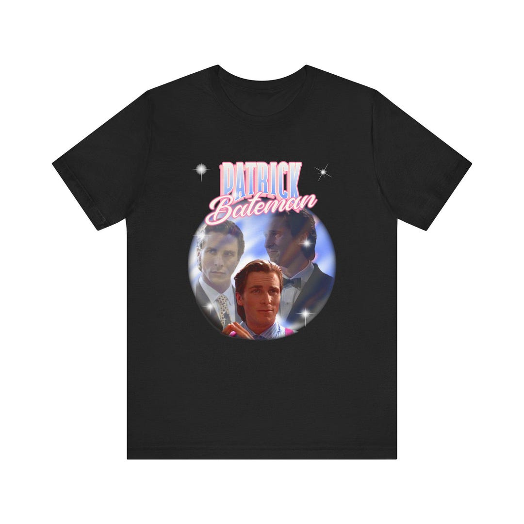 Vintage Bootleg Patrick Bateman Tshirt, Rap Tee , Unisex Jersey Short ...