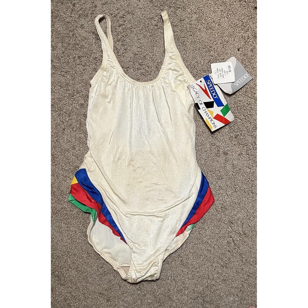 NEW Vintage Speedo One-piece Swimsuit Retro 80s Graphic USA Sz 34 NWT ...