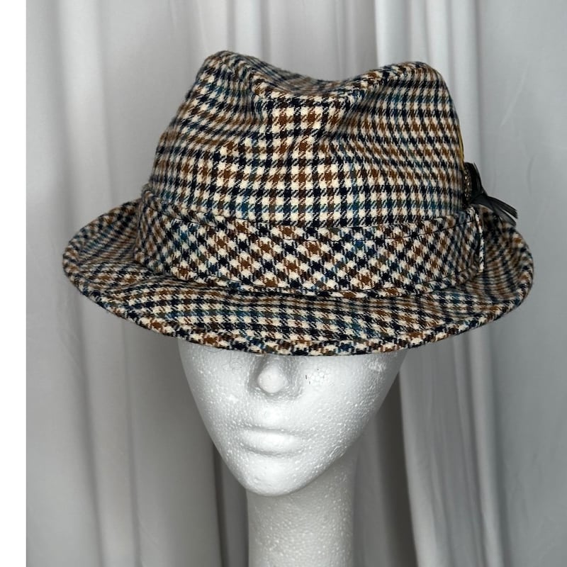 Plaid Fedora for Men - Etsy