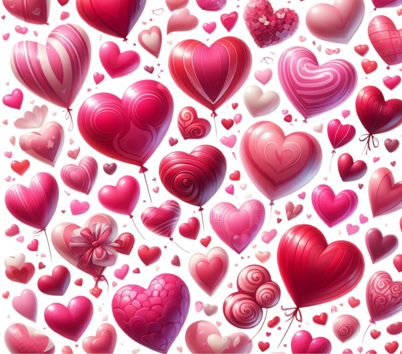 Valentine Hearts Sublimation PNG, Love Design (digital Download) - Etsy