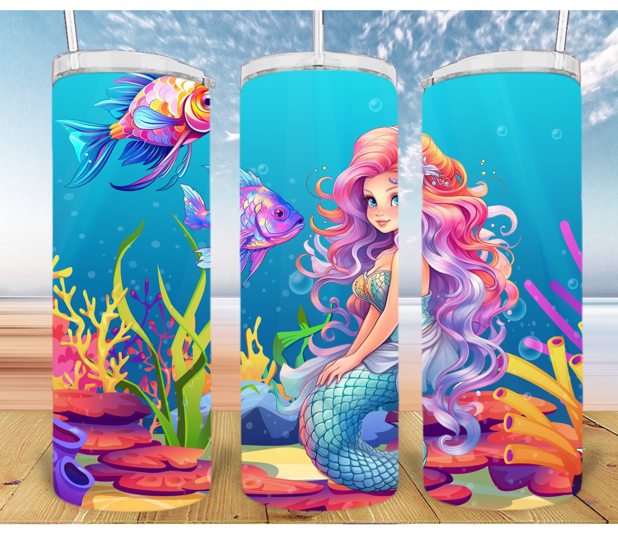 Mermaid Sublimation, Ocean PNG, Under the Sea PNG, Sublimation Design ...