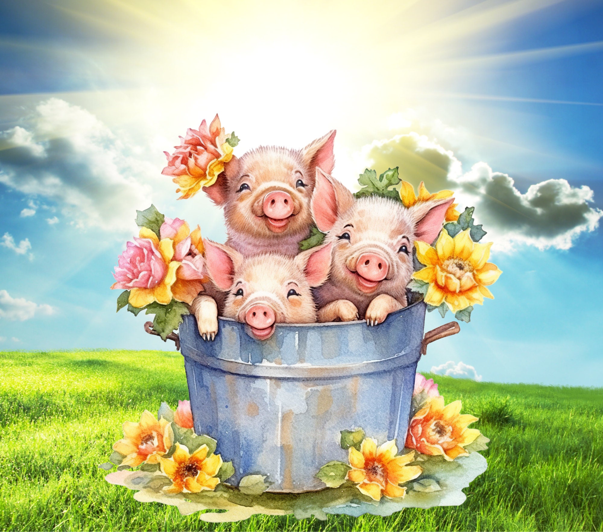 Pig Sublimation, Farm Animals, Pig PNG, Sublimation Design - Etsy