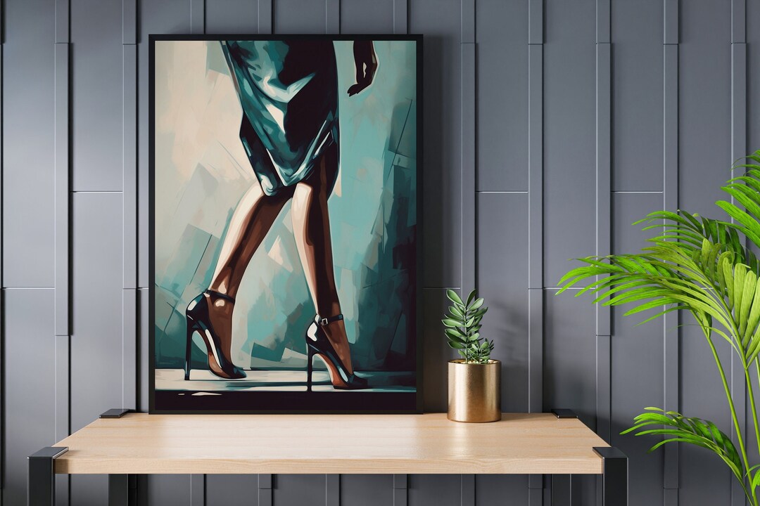 Legs in High Heels Printable Poster, Fashion Photo, Elegant Decor ...