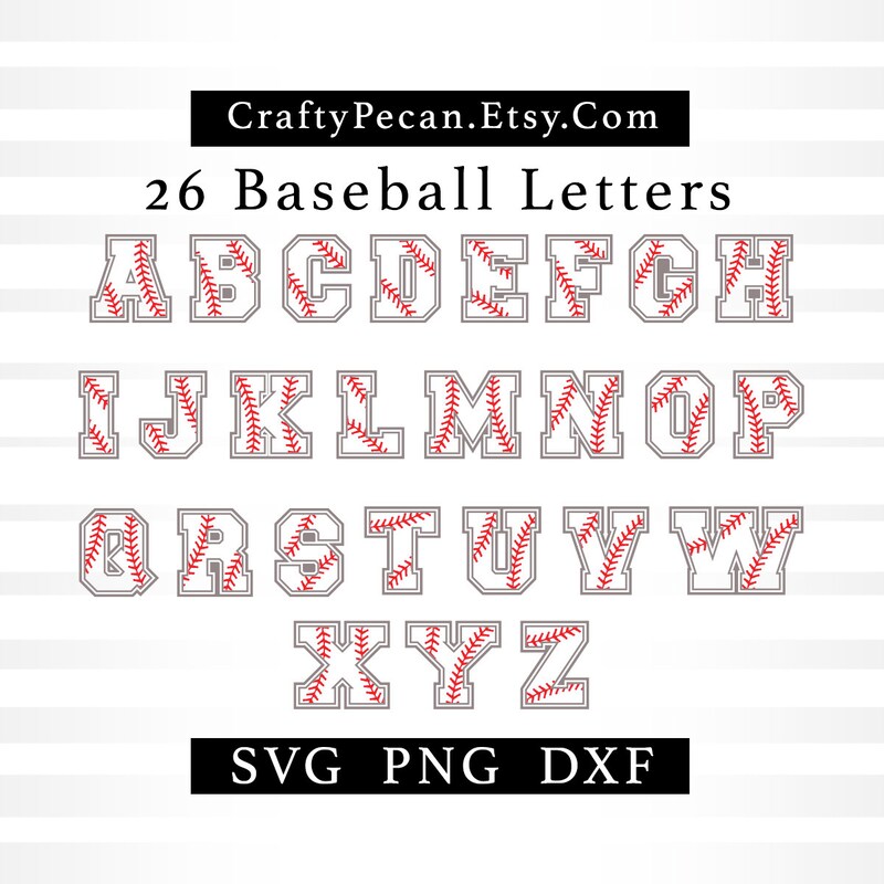 Baseball Letters - Etsy