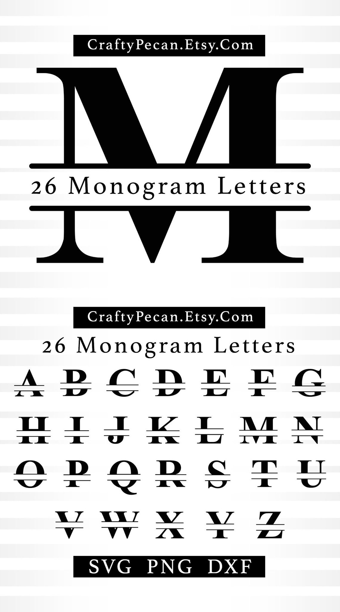 Monogram Svg, 8 Monogram Fonts Bundle Svg, Cricut Font Bundle, Monogram ...