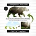 Canva Design Template, Canva Bear Silhouette Photo Frame, Drag and Drop ...