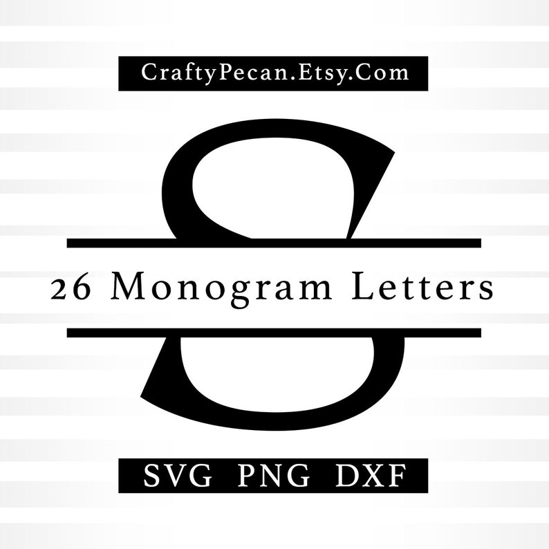 Split Monogram Svg, Split Alphabet Letters Svg, Monogram Font Svg Dxf ...
