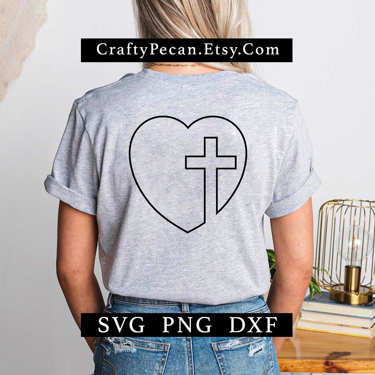 Heart Cross Svg, Cross Heart Svg, Baptism Cross Svg, Christian Shirts ...