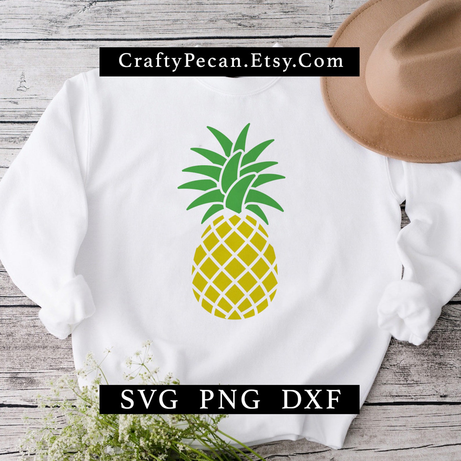 Pineapple Svg Png Dxf Files, Ananas Svg, Pineapple Shirt Design Svg ...