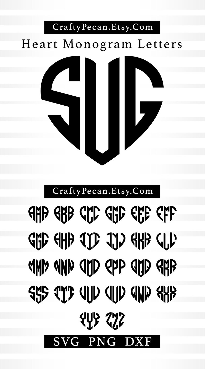 Monogram Svg, 8 Monogram Fonts Bundle Svg, Cricut Font Bundle, Monogram ...