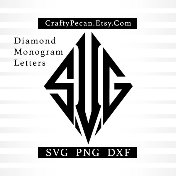 Diamond Letters Svg - Etsy
