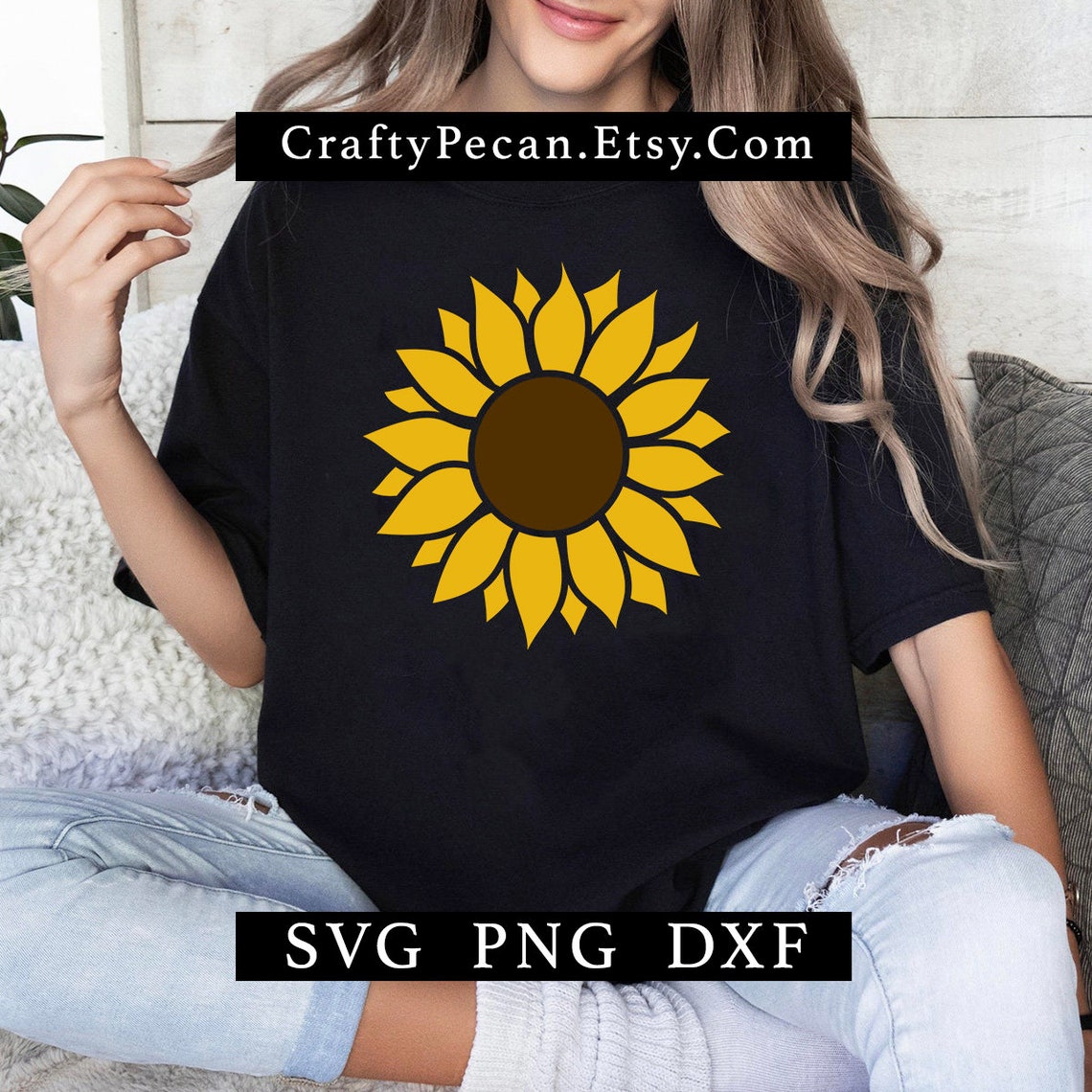 Sunflower Svg, Monogram Frame Svg, Png, Dxf Cut Files, Sumflower ...
