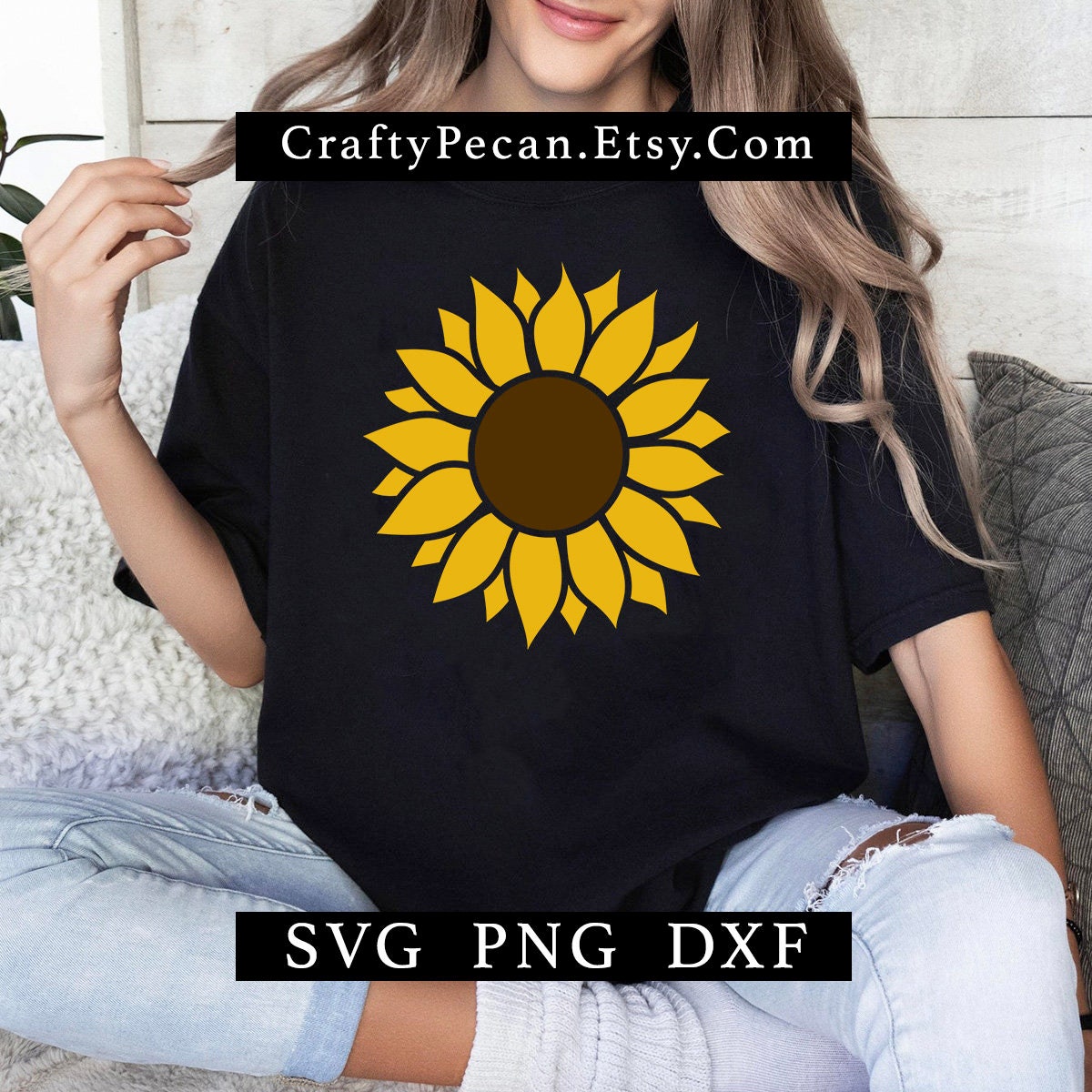 Sunflower Svg, Monogram Frame Svg, Png, Dxf Cut Files, Sumflower ...